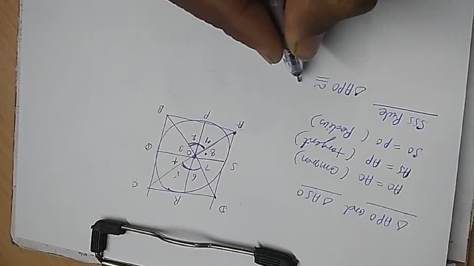 Hence, ABCD is a rhombus. Hence Proved of the circle.A [CBSE a circle su..