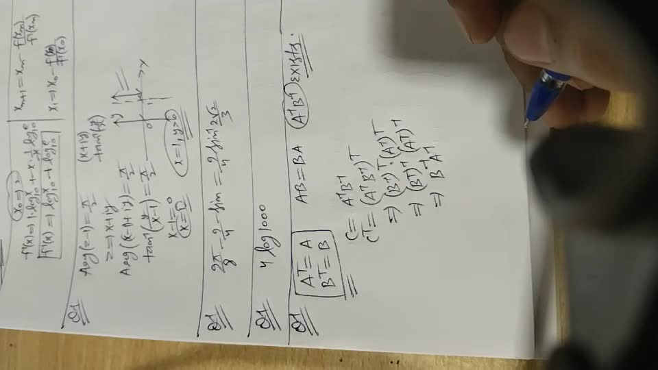 If Mathrm{a} And Mathrm{b} Are Symmetric Non Singular Matrices Such Tha