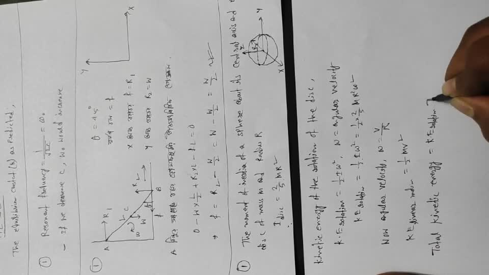 Questiondisc solling on an inclined plane without slipping then what fra..