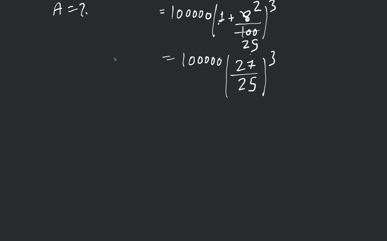 Principal =₹2560, Rate =1221 %, Time =1 year | Filo