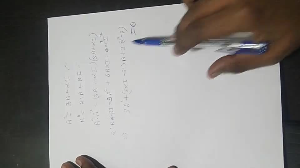 Let \alpha and \beta be real numbers. Consider a 3 \times 3 matrix A such..