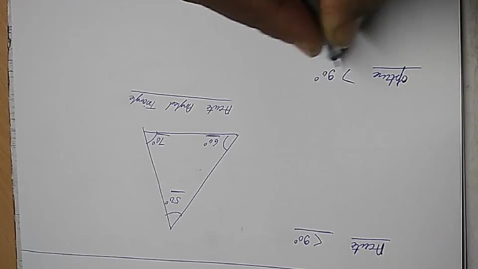 What is an acute angled triangle? | Filo