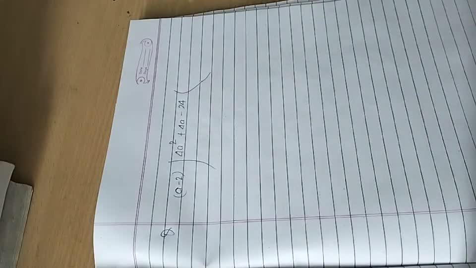 3. Divide and verify the result for the following.a. (4a2+4a−24) by (a−2..