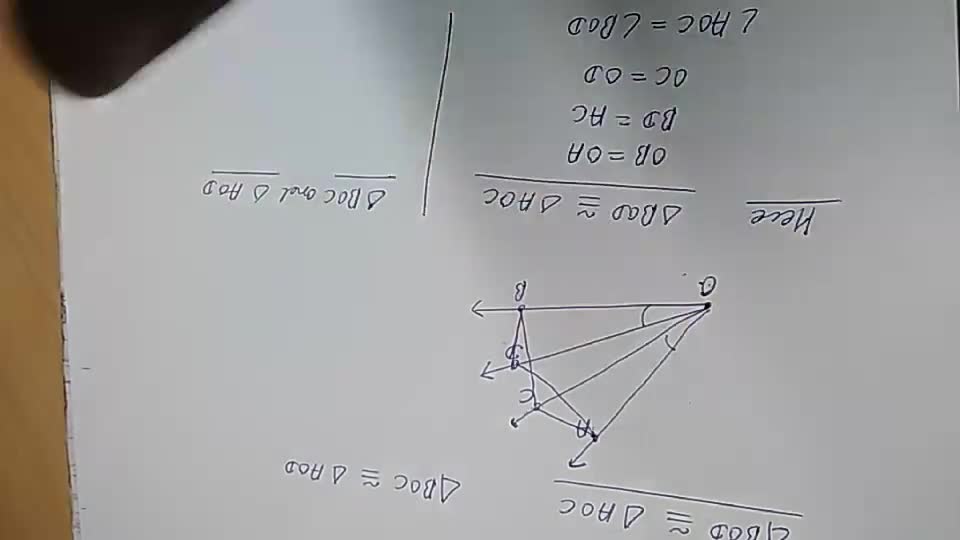 In the adjoining figure, \angle \mathrm{BOD} \cong \angle \mathrm{AOC}, p..