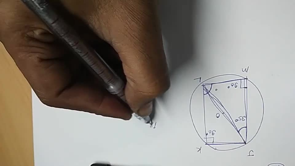 In the circle with centre O, chord JK≅ chord ML,JL is the diameter of the..