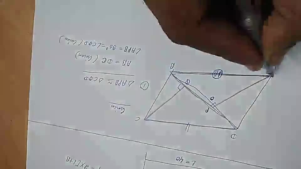 d (2) and The A B C D is a parallelogram and A P and C Q are perpendicula..