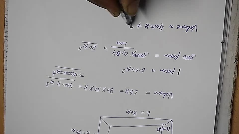 Q.1. 500 persons are taking dip into a cuboid pond which is 80 \mathrm{m}..