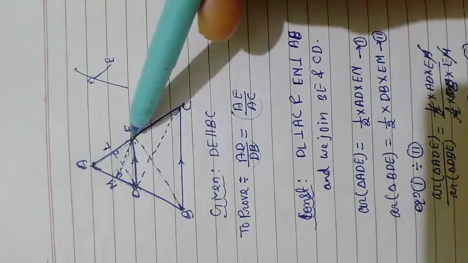 8.3.1 Basic Proporgríonality Theorem (Thales Theorem)Theorem-8.1: If a