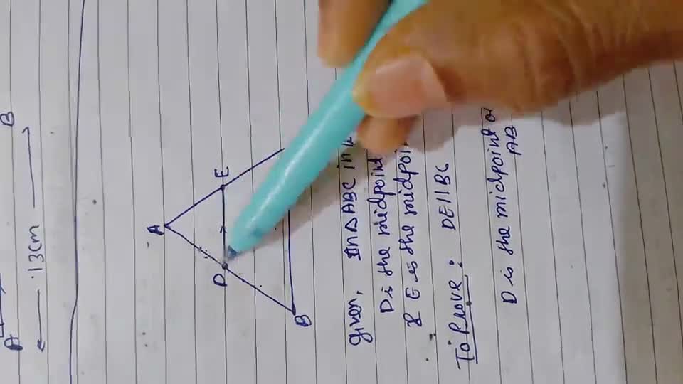 Using Theorem 6.2 , prove that the line joining the mid-points of any two..