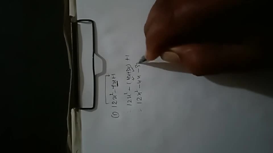 Factorise :(i) 12x2−7x+1(iii) 6x2+5x−6Factorise :(i) x3−2x2−x+2(iii..