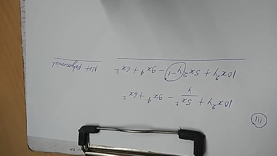 5. Identify the like terms from each of the | Filo