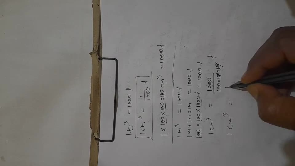 If 1m3 is 1000 litresHow many will be 1cm3 | Filo