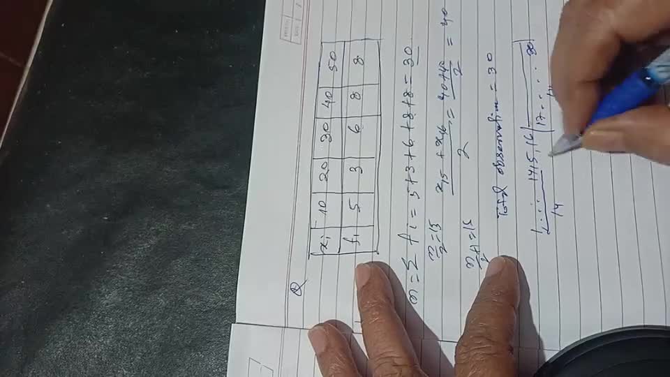 13 Obtain The Median For The Following Frequency Distribution Xi 102030