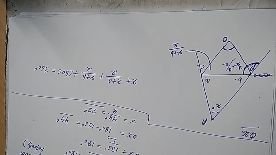 ngLWaL ANDITSANCLES 111 17. The base BC of triangle ABC is produced both