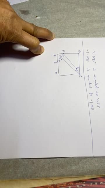 ABCD are the vertex of a square, CF is angle bisector of ∠DCG. and CG⊥FE...