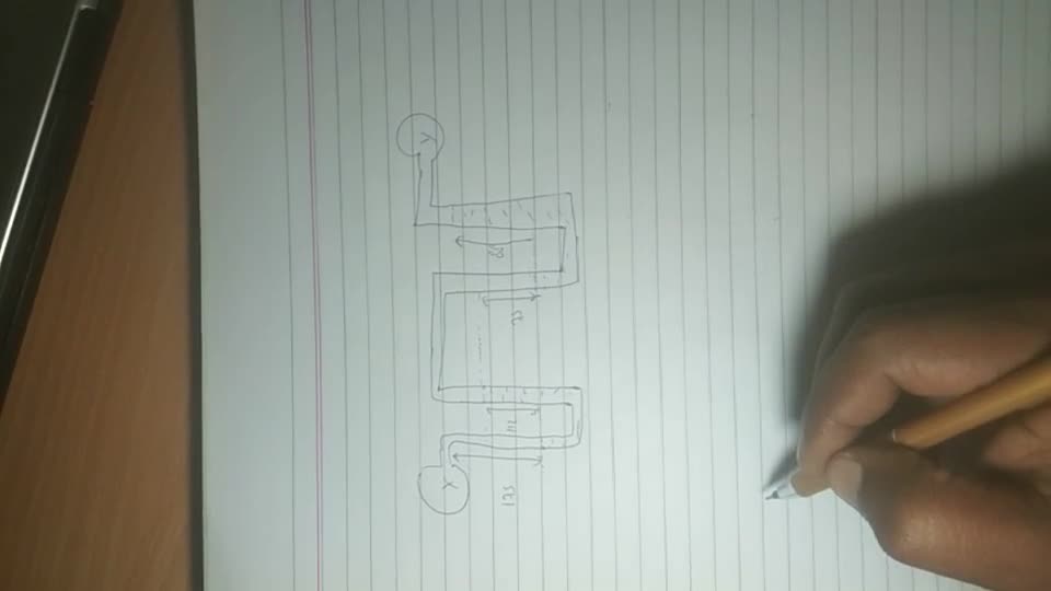 Two U-tube manometers are connected to a same tube as shown in figure. De..