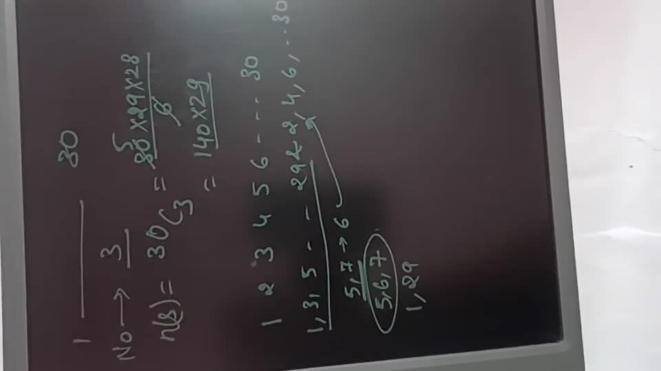 A box has 30 notes with numbers from 1 to 30.3 notes are picked randomly,..