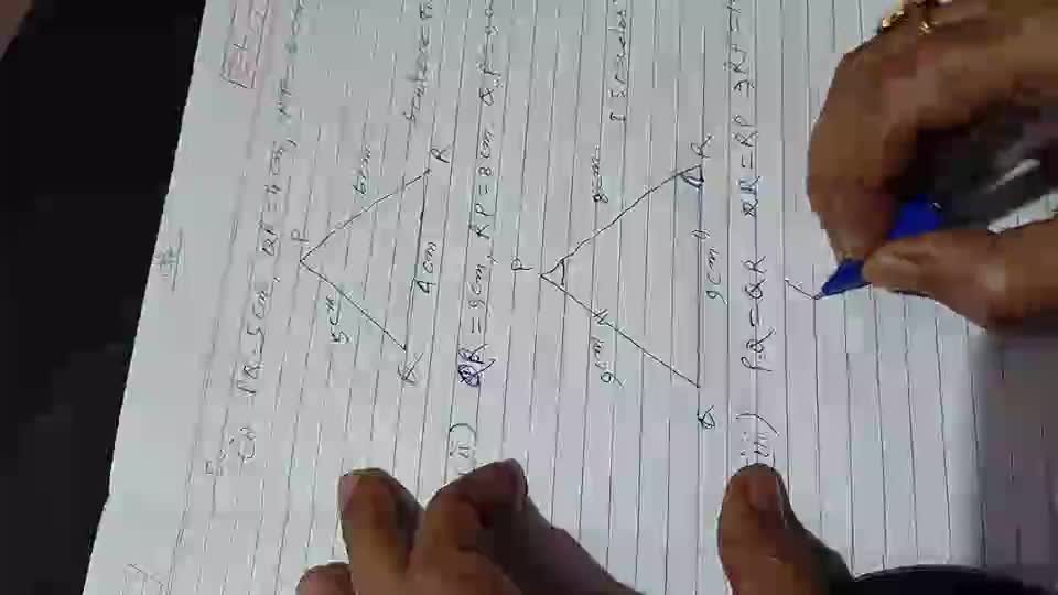 Exercise 1. Classify PQR based on its sides. | Filo