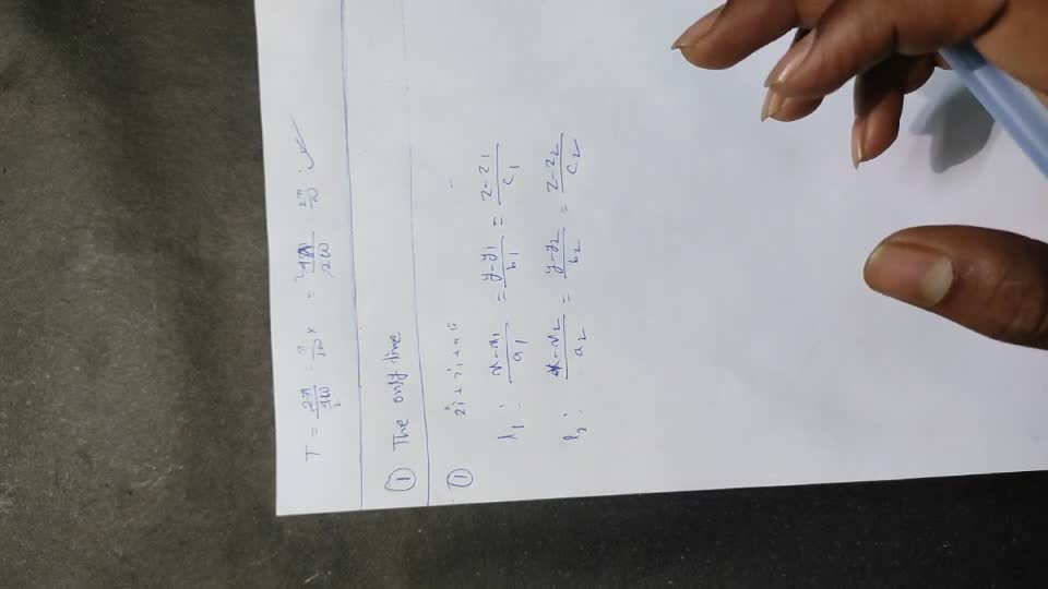 Shortest Distance Between Two Lines Vector form : Let l_{1} and l_{2} be