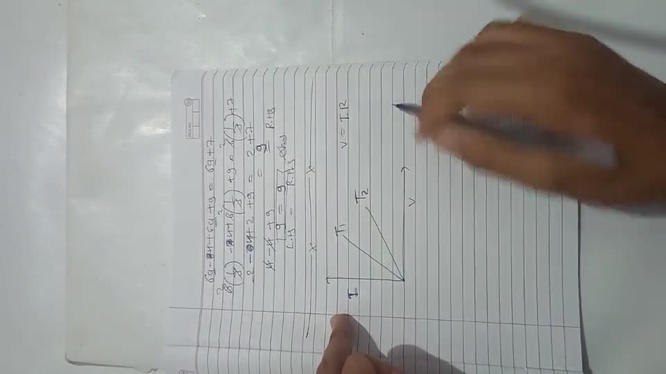 f. For a metallic conductor, Current versus Voltage graph is drawn at two..