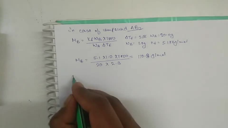 Two elements A and B form compounds having formula AB2 and AB4 . When di..