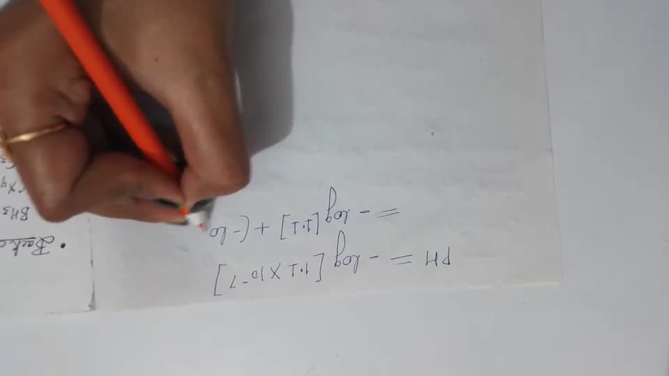 Calculate the pH of 10 power -8 M of HCl | Filo