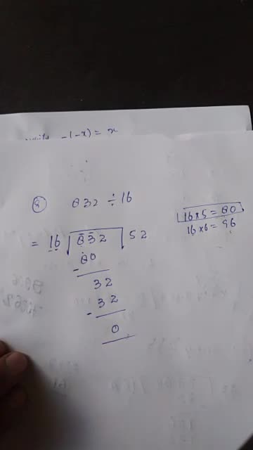 8 Divide the following. (a) 832 \div 16 (d) 42840 \div 42 (b) 3864 \div 2..