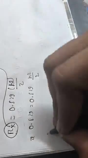 The Radius Of First Bohr Orbit Of Hydrogen Atom Is Same As That Of Orbit