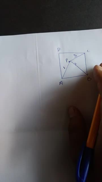 classmateDateProtAs shown in figure ABCD is a square P is inner poin..