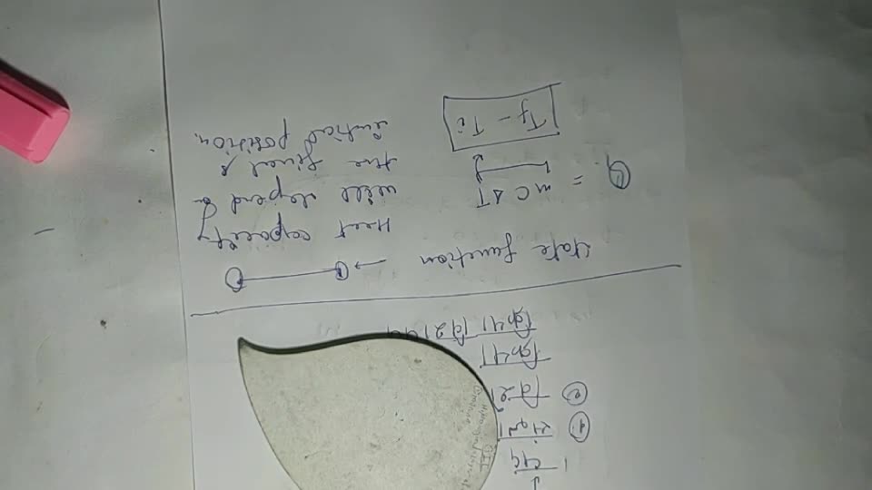 Why heat is path function while heat capacity is State function | Filo