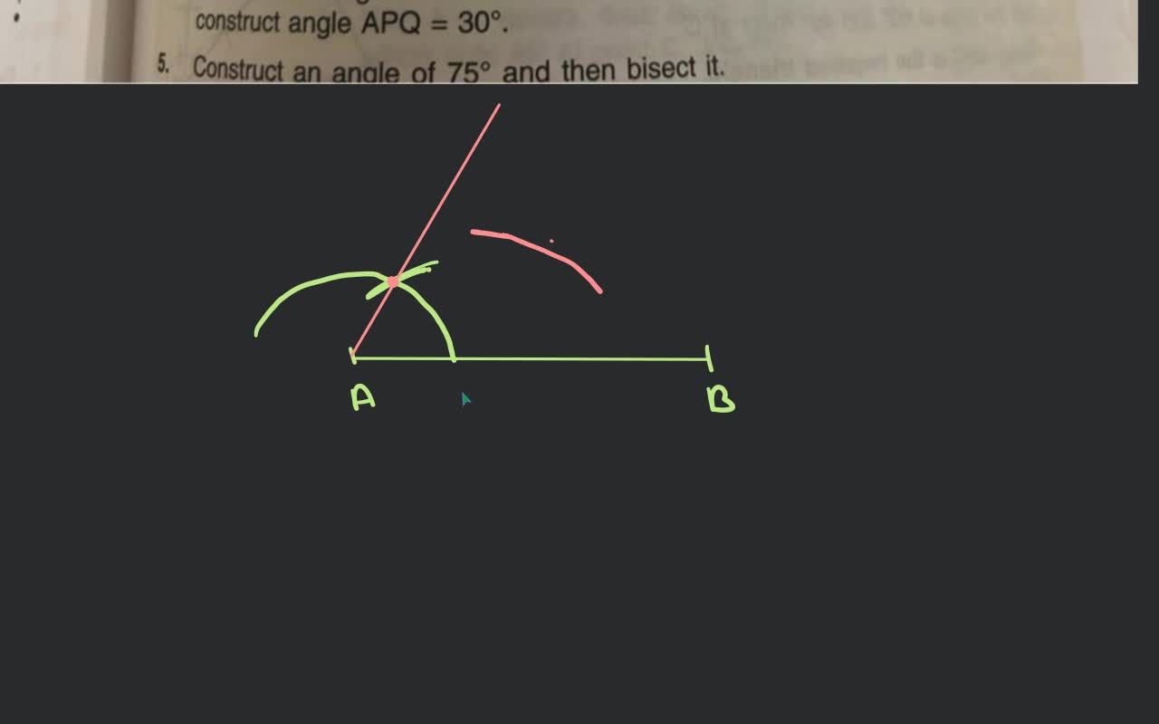 Draw line S T through points R and P. \therefore Line ST is the required