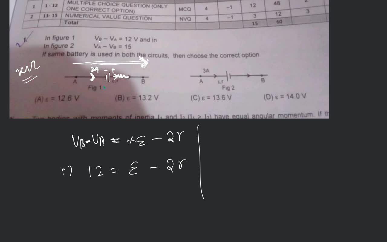 DPPS BOOKLET-3 DPP No. : C3 (JEE-Main) \multirow{3}{}{}DPP No. : C3 (JEE..