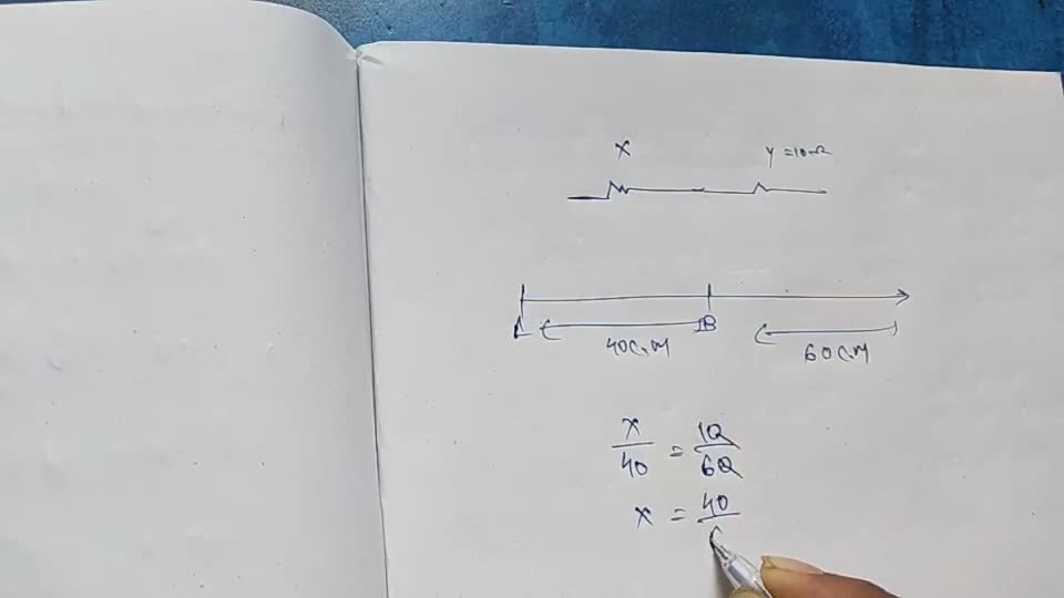 ReviewIn a meter bridge experiment null point is obtained at 40 cm from