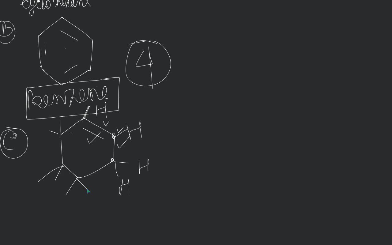 Consider the structures of the three cyclic carbon compounds A, B and C g..