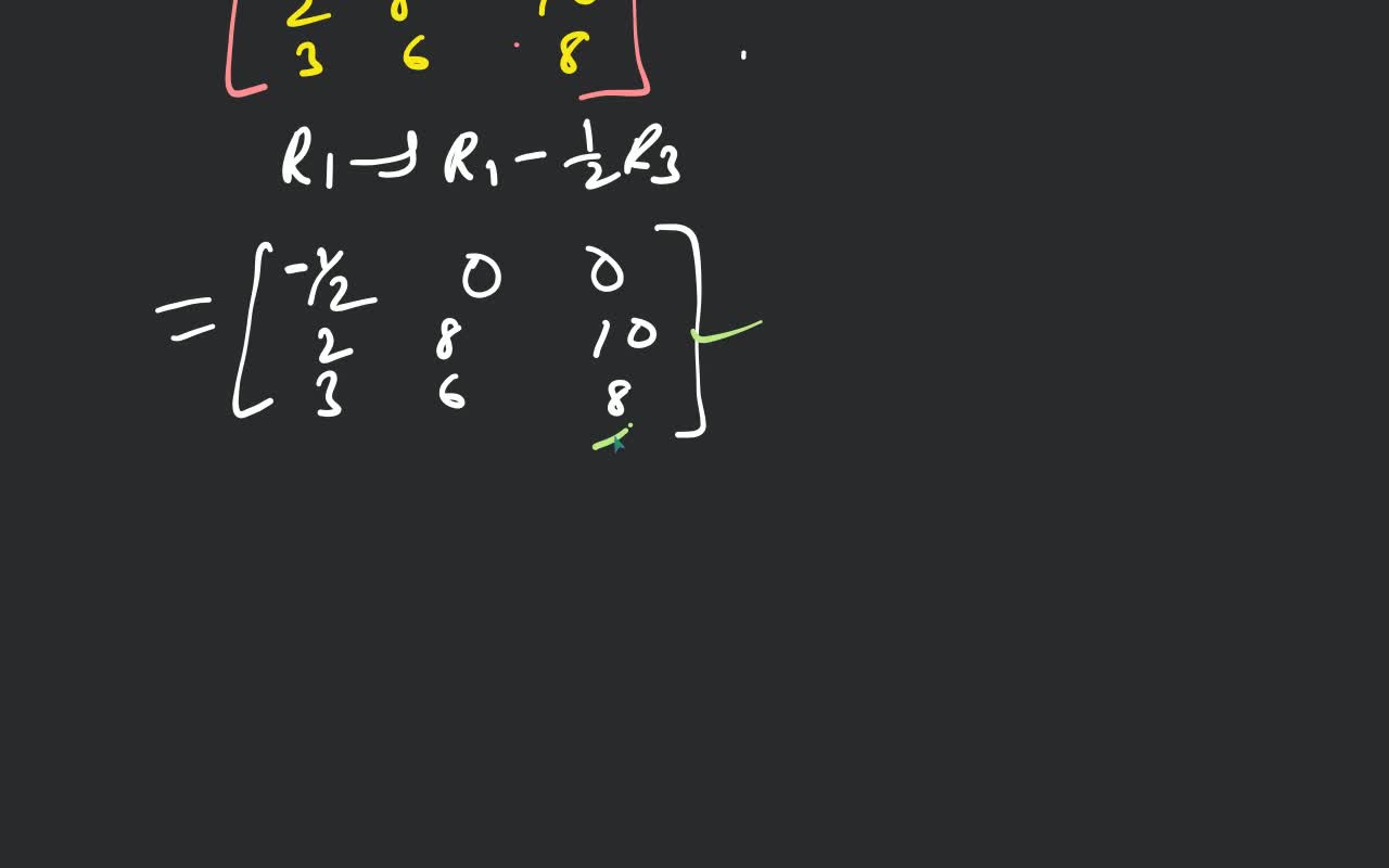 Transform The Following Matrices Into Lower Triangular Matrices Using Ele