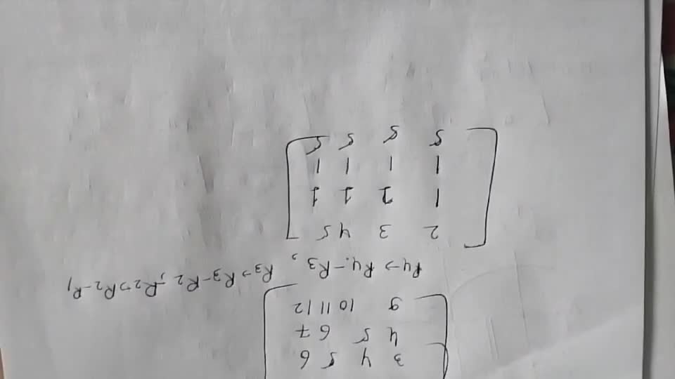 Find the rank of the matrix by reducing it to normal form. ⎝⎛ 2349 34510