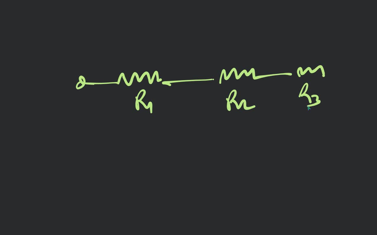 Derive the formula for series connection of resistors . (Class 10 Electri..