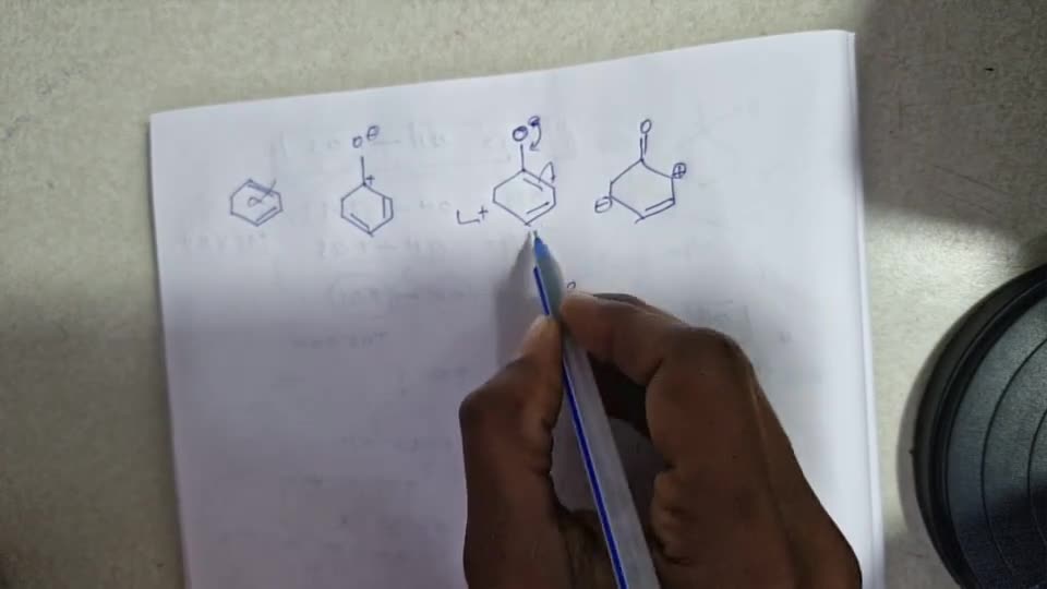 47. Most unstable resonating structure ofO=c1cccccc1 is :(a)[O][C+]1C=..