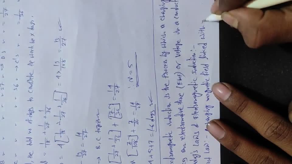 What is the meaning of electromagnetic induction? Explain 3 faraday's law..