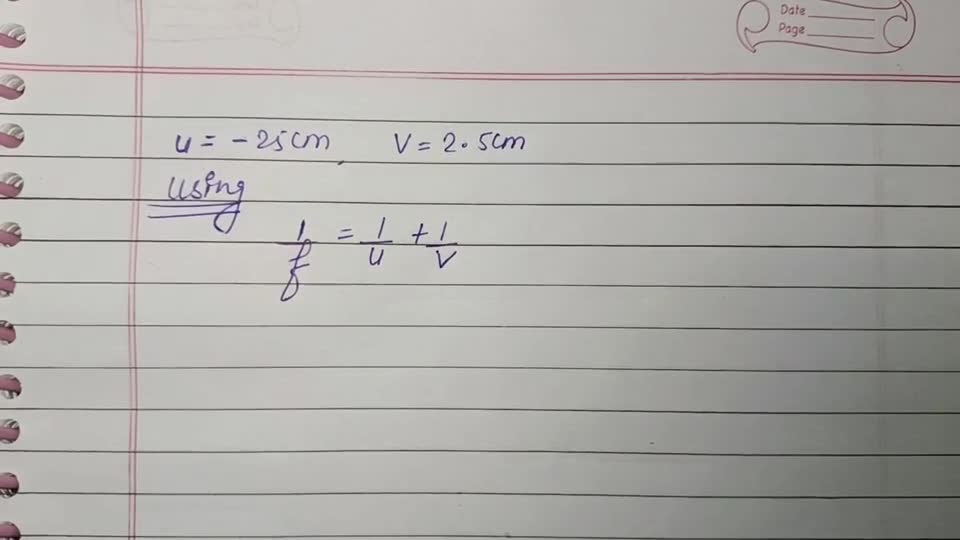 5. For a normal eye, the far point is at infinity from the eye lens. The