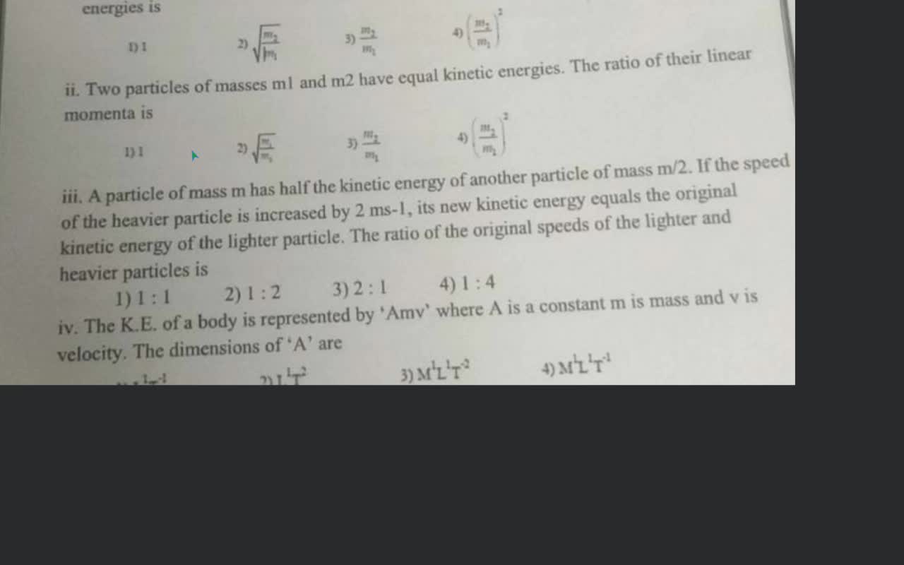 Mechanical energy exists in two forms: kinetic energy and potential energ..