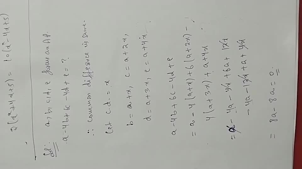 If the then the value of a-4b+6c-4d+e is numbers a,b,c,d,e form an A.P.,..