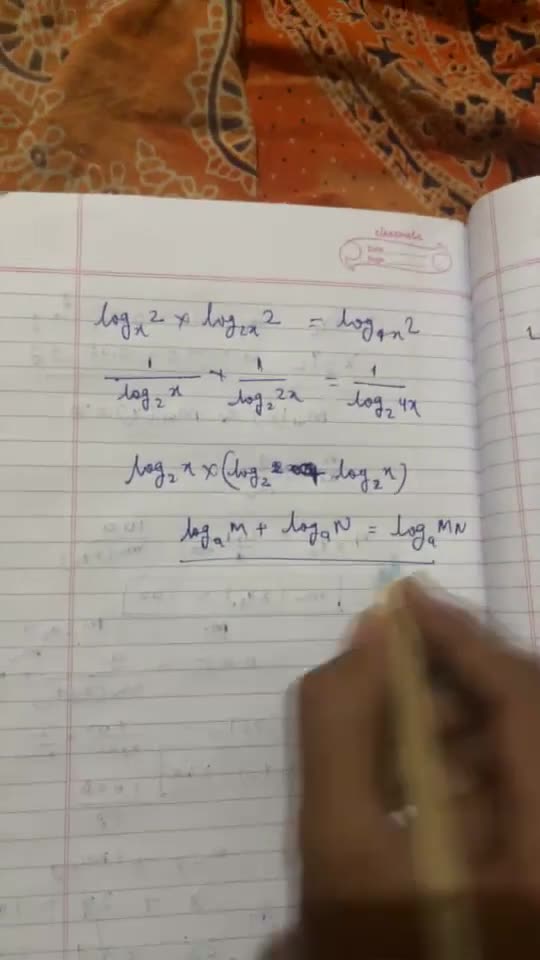 The solution set of the equation log 2 × log2x 2 = log4x 2, is | Filo