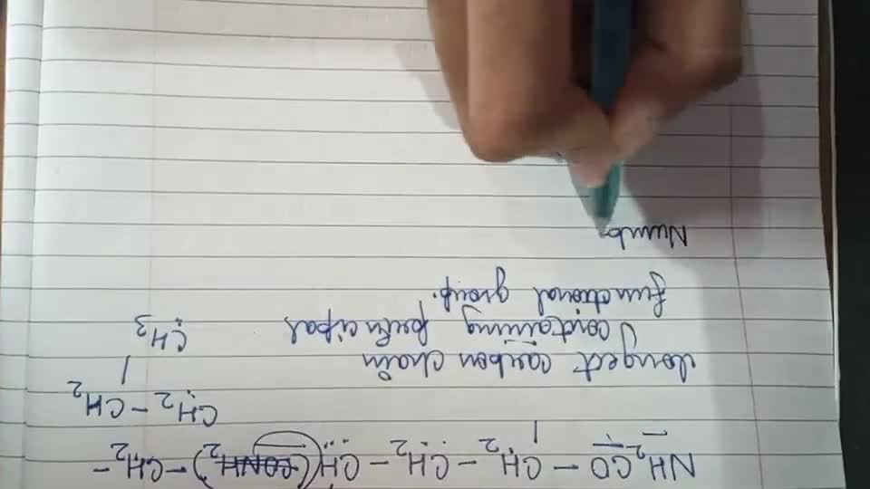 The IUPAC name of compound CONH2 NH2CO-CH2-CH2-CH-CH2-CH2-CH2-CH3 1) 1,3-..