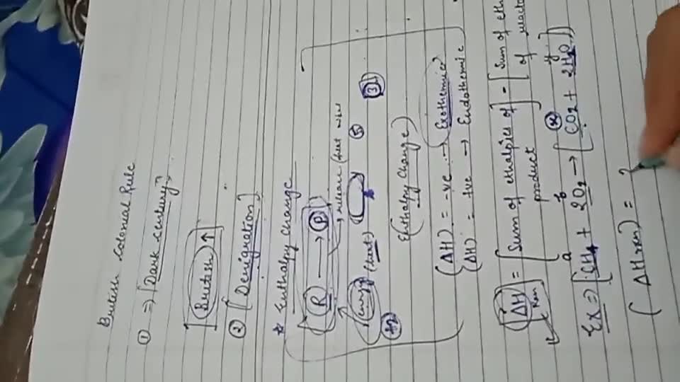 car ENTHALPY CHANGE, AH OF A REACTION-REACTION ENTHALPY In a chemical rea..