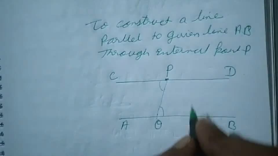 B (i). e. We ge e (iii). (a) Construct a line or line segment parallel to..