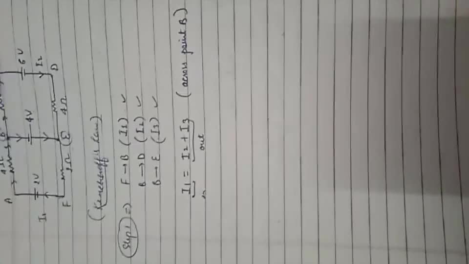 EXAMPLE |1| Find currents in different branches of the electric circuit s..